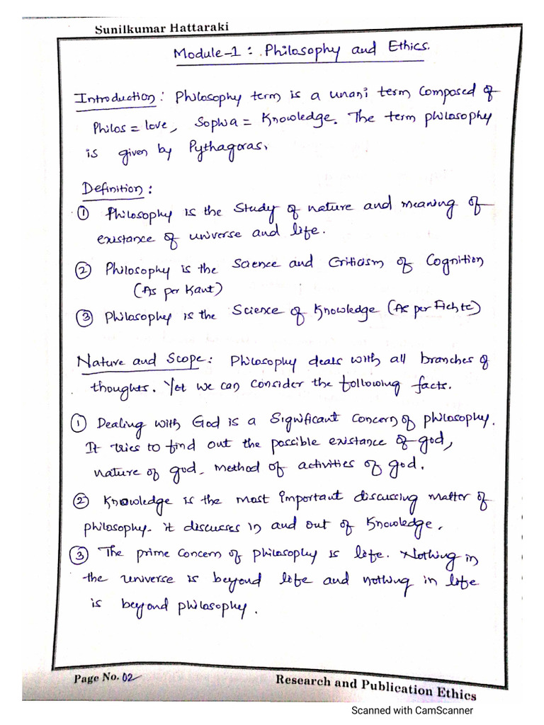 RPE - Module - 1 - Handwritten Notes | PDF