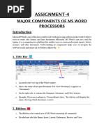 Microsoft Word Interface Overview | PDF | Microsoft Word | Text