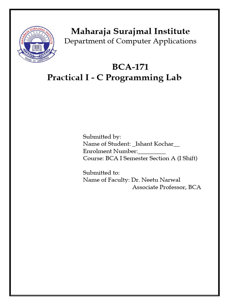 C - PracticalFile (1) - 1 | PDF