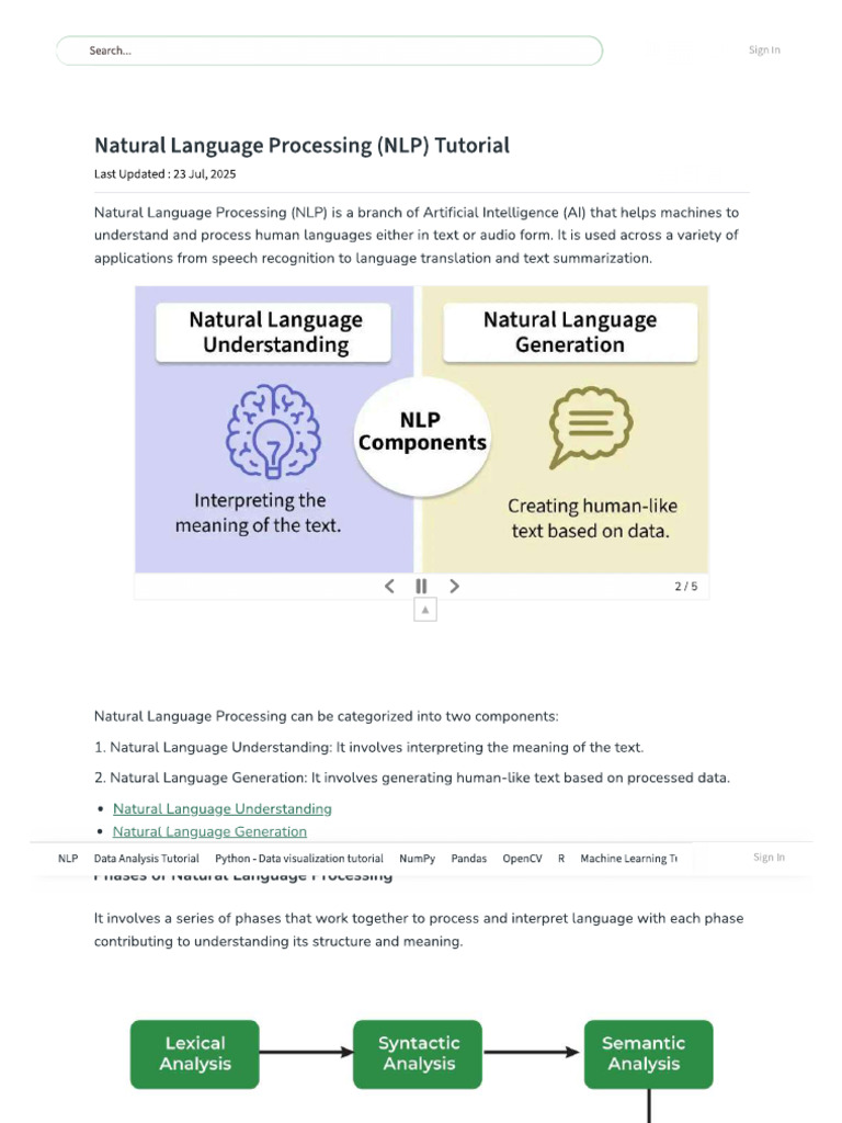 Natural Language Processing | PDF