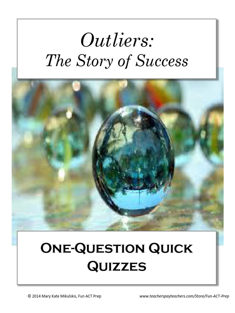 One-Question Quizzes for "Outliers" | PDF | Quiz | Multiple Choice