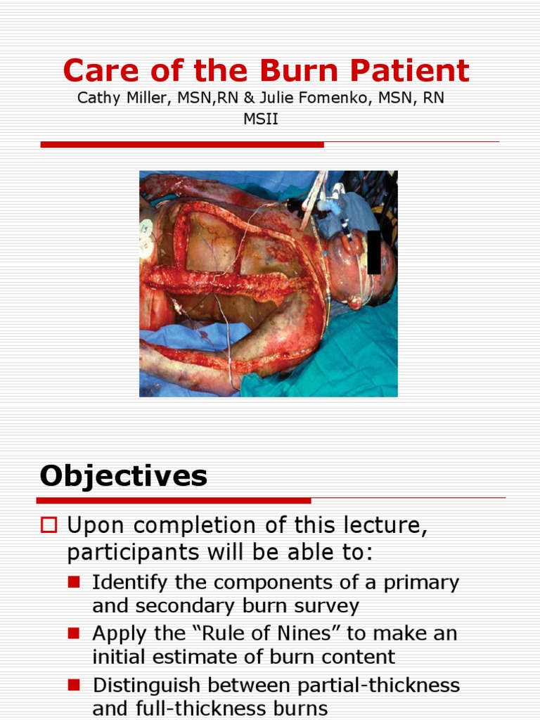 Burn Patient Care and Management Guide | PDF | Burn | Medicine