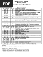 UIU Academic Calendar 2024-2025 | PDF | Academia | Schools