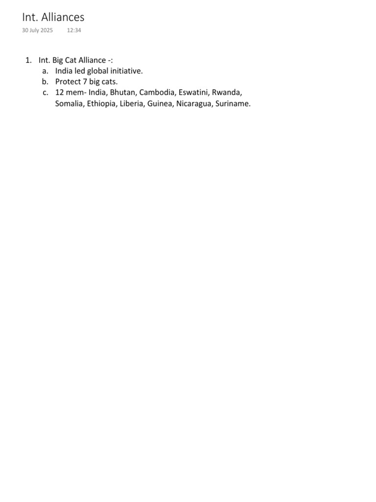 Int. Alliances | PDF