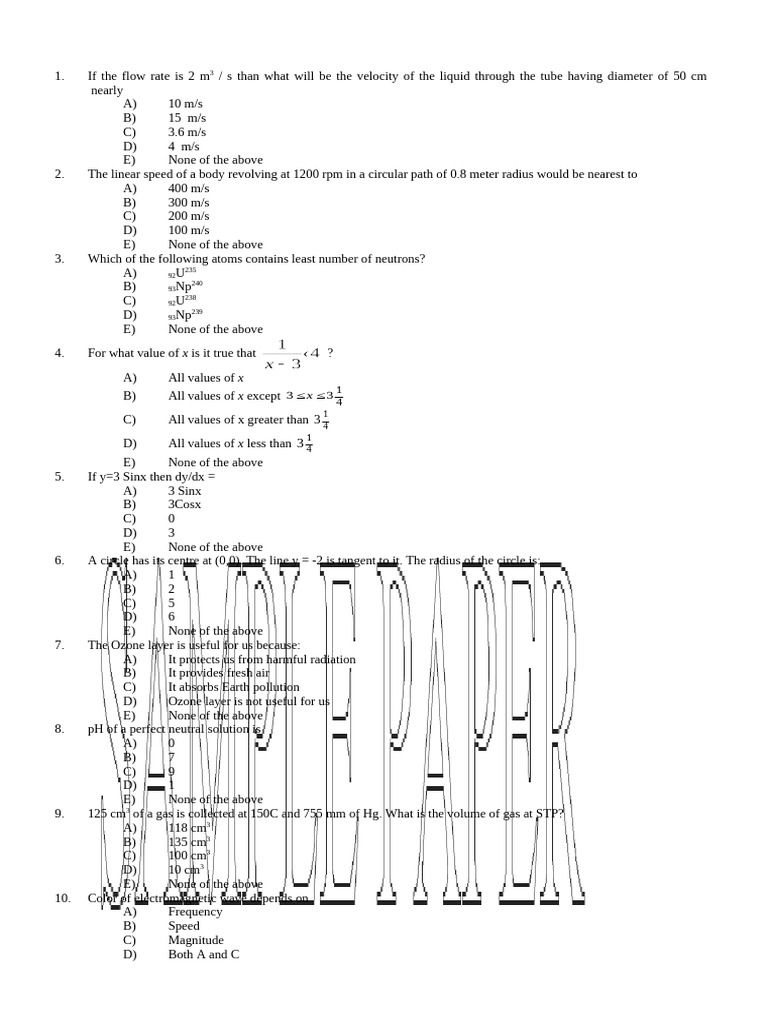 Sample Paper - Engineers | PDF | Atomic Nucleus | Electric Motor