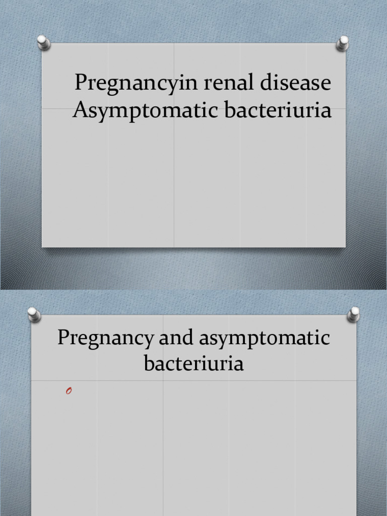 Pregnancy and Asymptomatic Bacteriuria | PDF | Pregnancy | Kidney