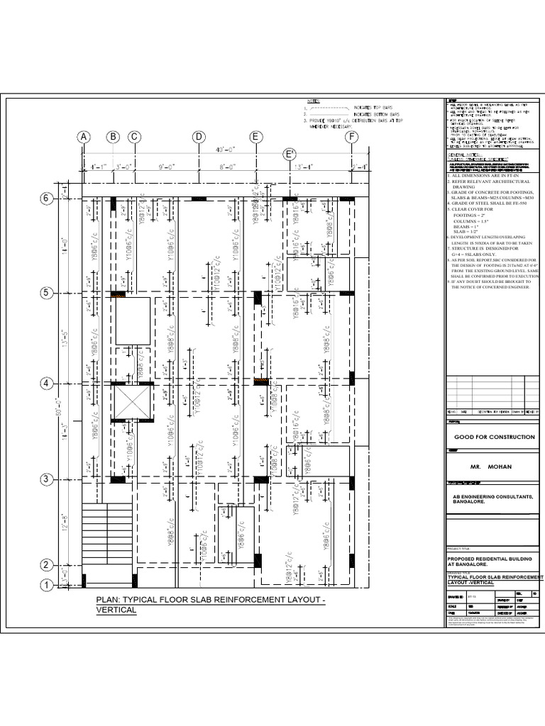 13.Mr - Mohan-Typical Floor Slab Details-Vertical (R0) | PDF | Civil ...