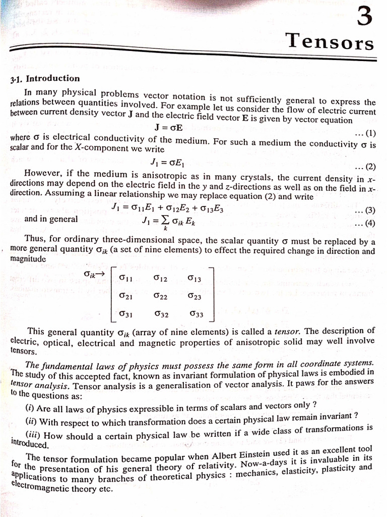 Ch03 Tensor | PDF