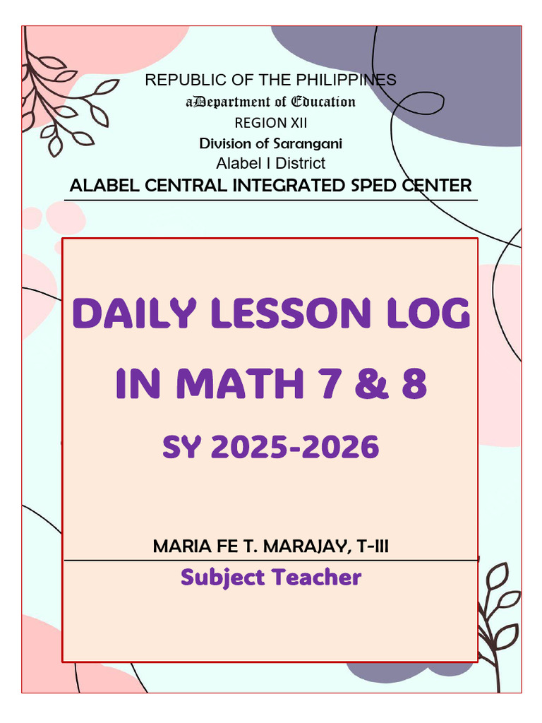 Cover Page Lesson Plan | PDF