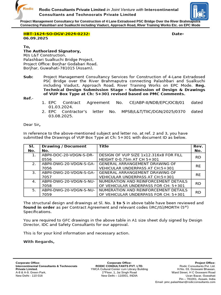 Draft Reply of L&T Letter No 370 | PDF | Transport Buildings And ...