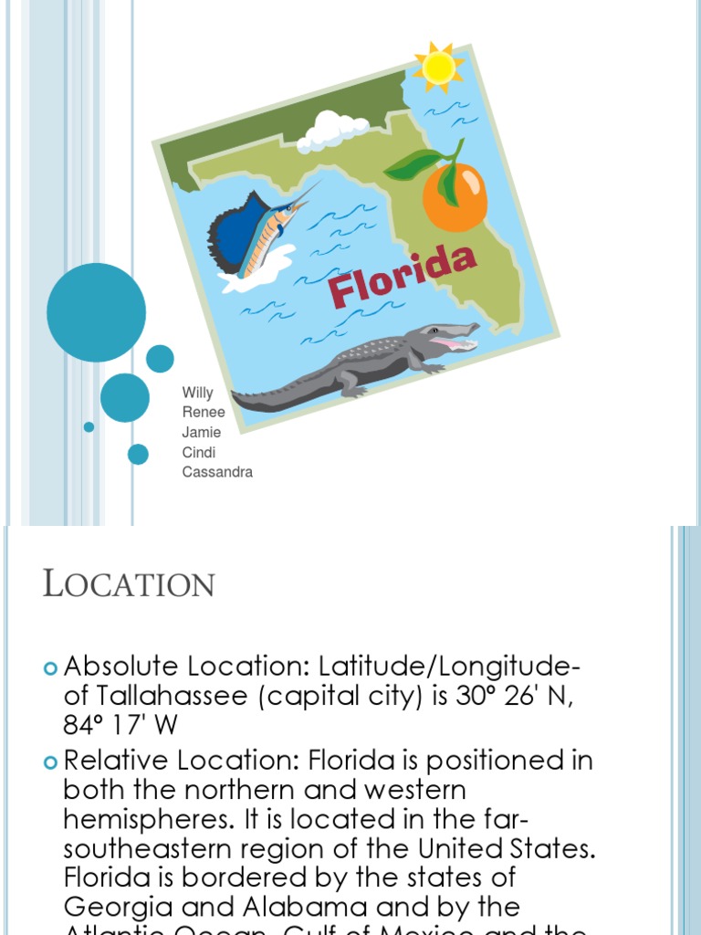 EDEL 453 Five Themes of Geography-Florida | PDF | Florida | Miami