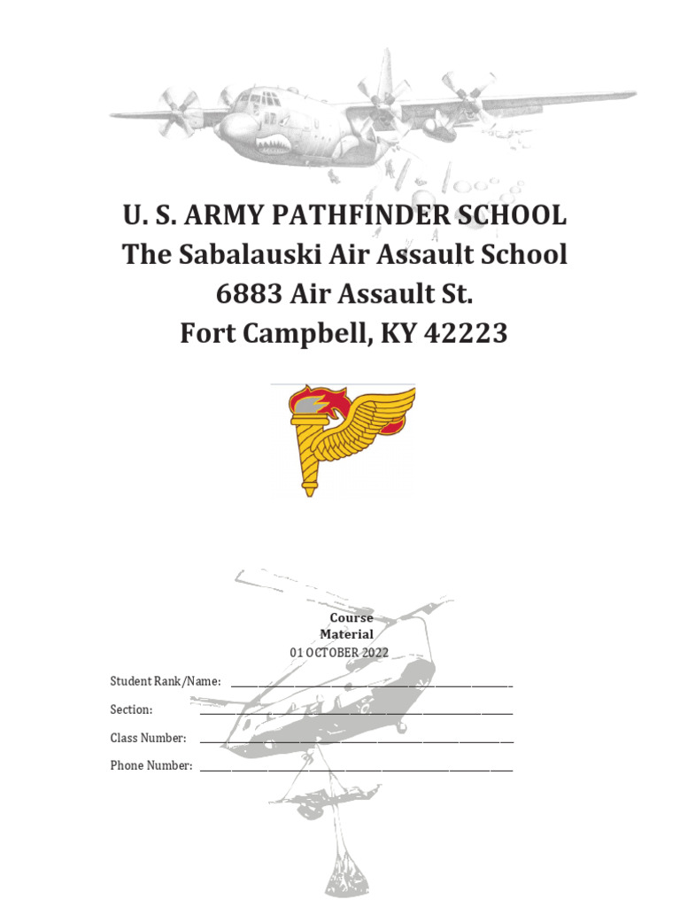 U.S. Army Pathfinder School Overview | PDF | Sikorsky Uh 60 Black Hawk ...