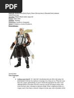 Garou Character Profile and Stats | PDF | Speed Of Light