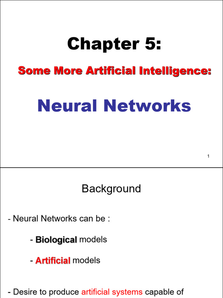 Refined Chapter 5 UceQEJ | PDF | Computational Neuroscience | Machine Learning