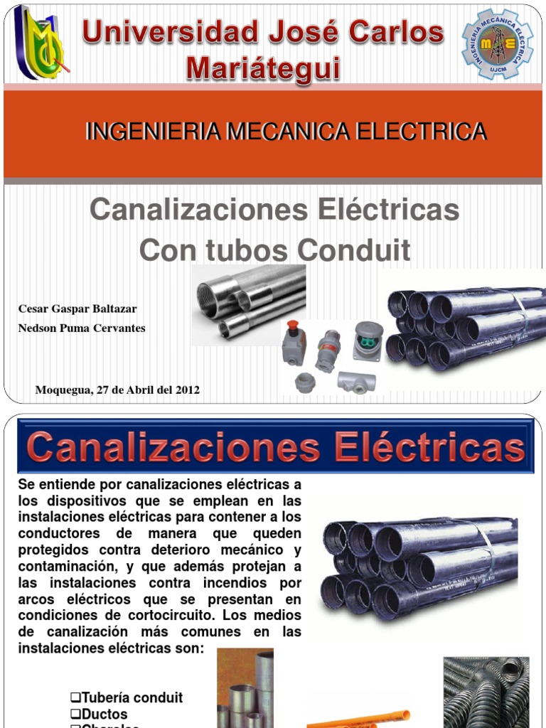 Canalizaciones Tubos Conduit | PDF | Tubería (transporte de fluidos) | Herramientas