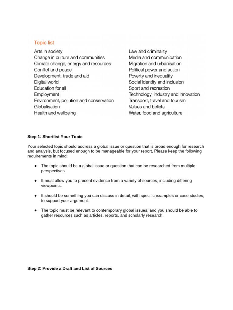 How to Choose a Research Topic | PDF