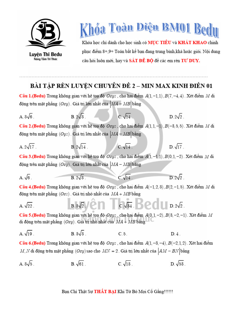 Btrl Chuyên Đề 02 | PDF