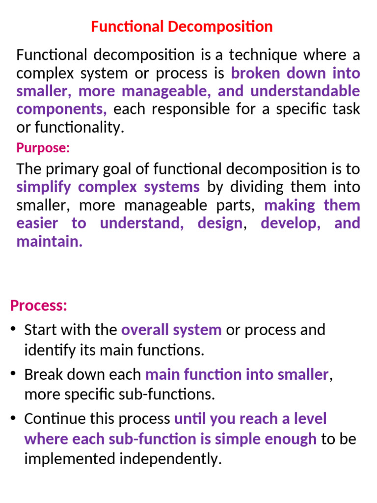 Understanding Functional Decomposition | PDF | Usability | Method ...
