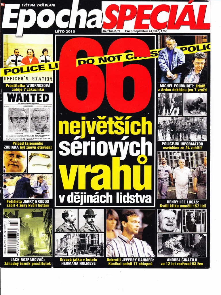 Epocha Speciál - 66 Největších Sériových Vrahů V Dějinách Lidstva | PDF