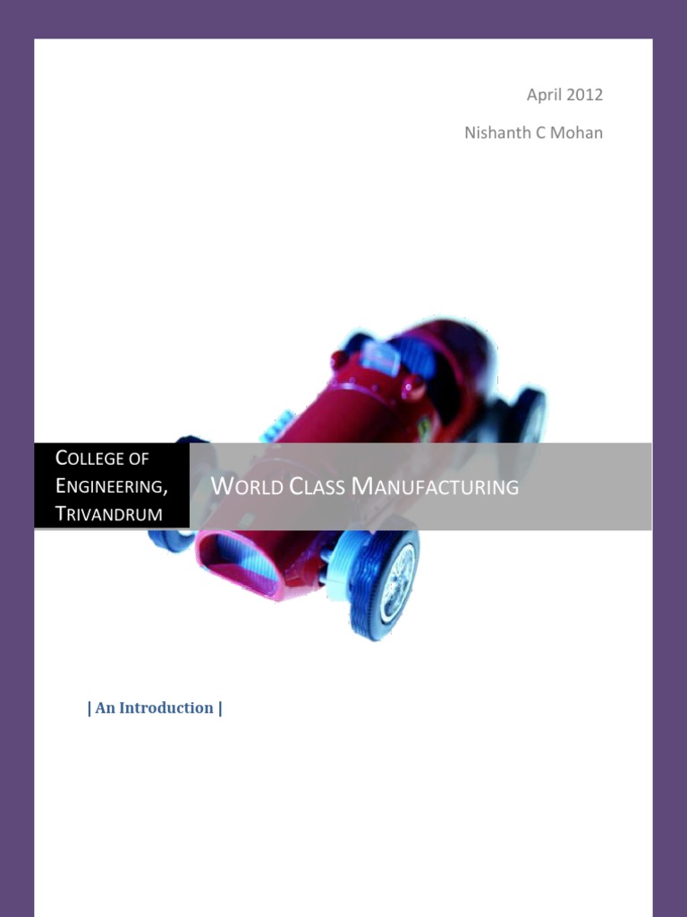 World Class Manufacturing, An Intro | PDF | Business Process ...
