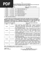 V Sem Main Exam Rtu Time Table | PDF | Academic Term | Engineering