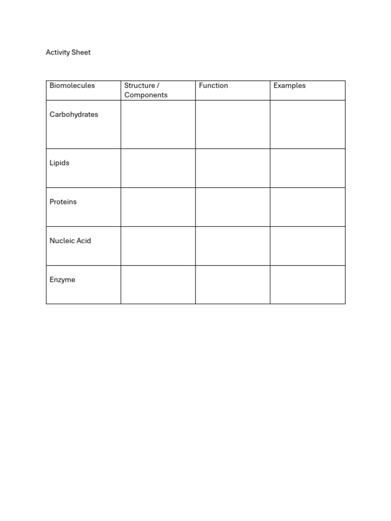 Activity Sheet | PDF