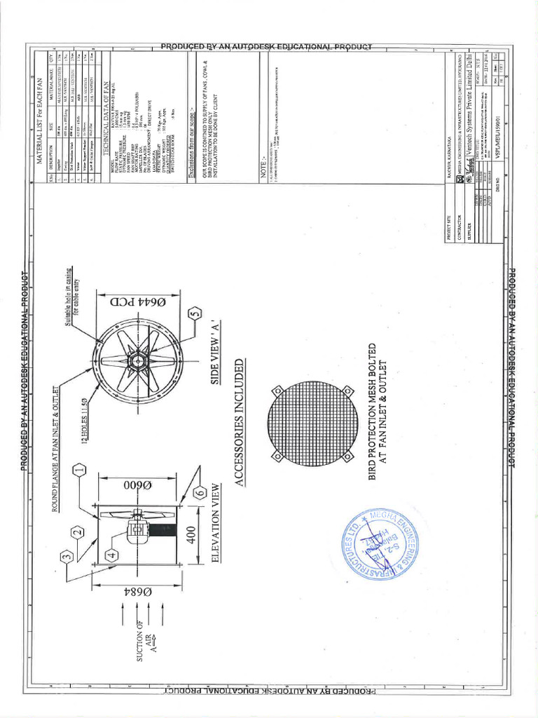 Approved Drawings Ventech | PDF