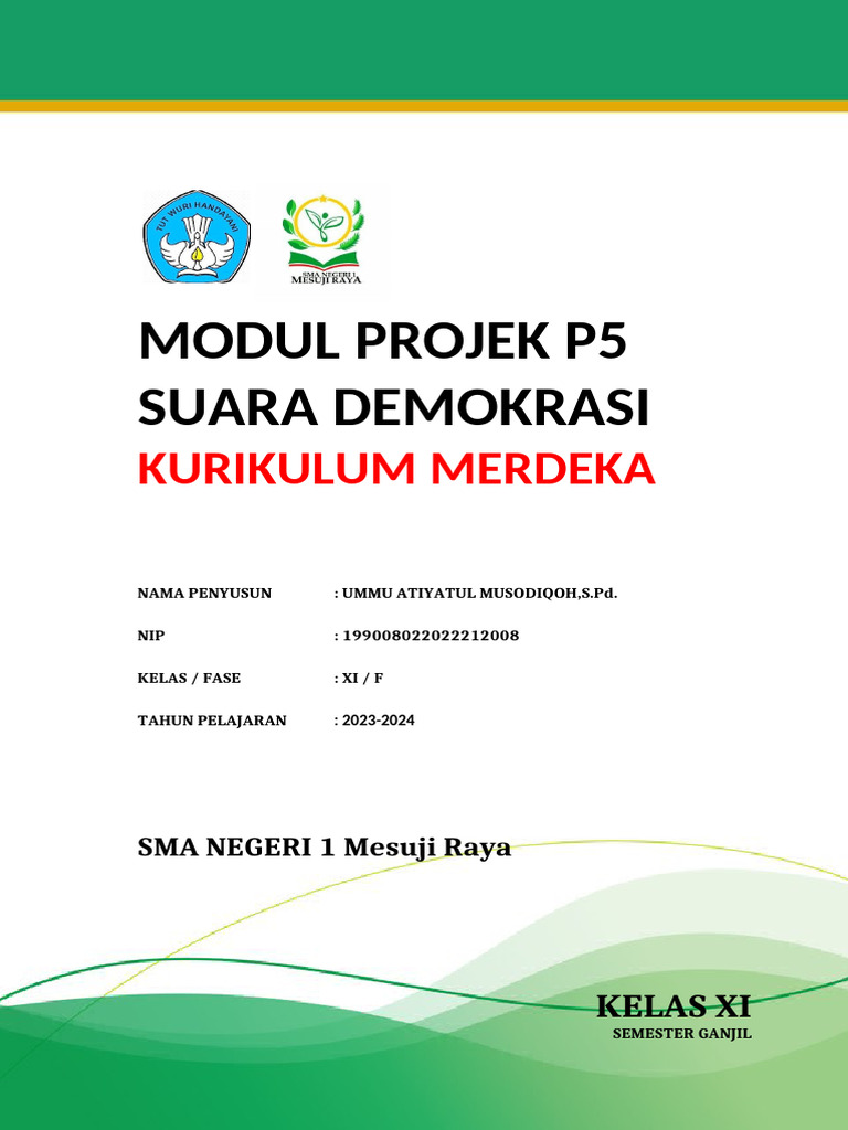 Cover Modul Projek | PDF