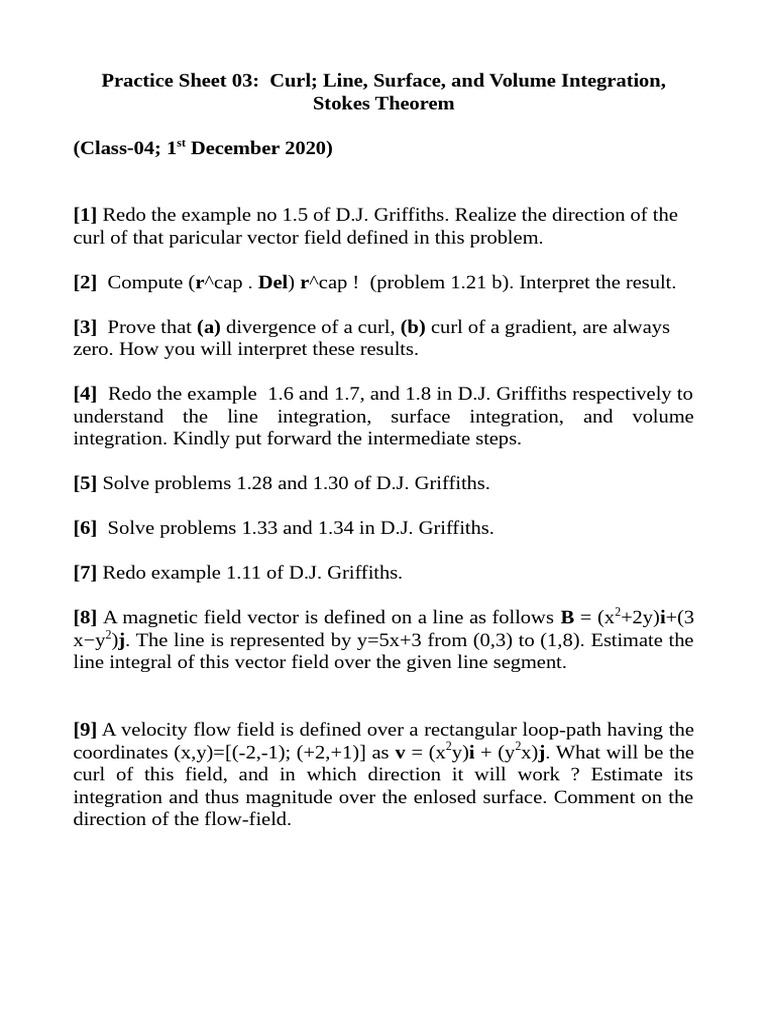 Practice Sheet3 AKS 1dec2020 | PDF