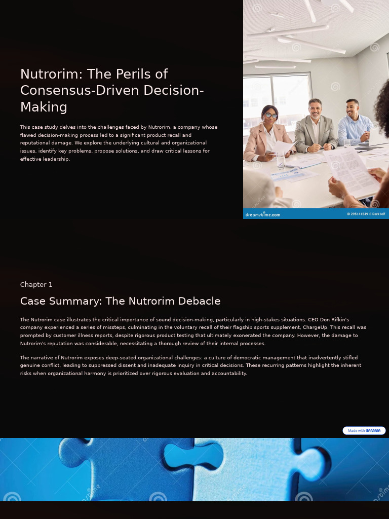 Nutrorim's Decision-Making Failures | PDF | Risk | Decision Making