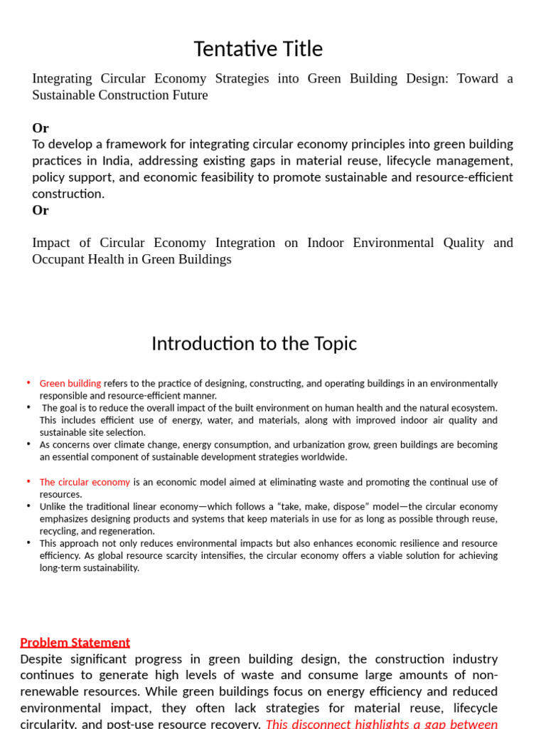 Pre Topic Registration | PDF | Green Building | Sustainability