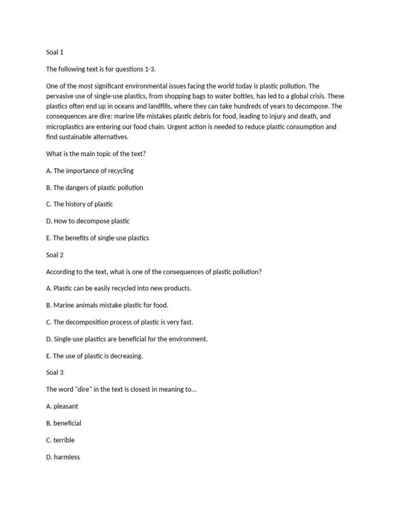 Understanding Plastic Pollution Issues | PDF