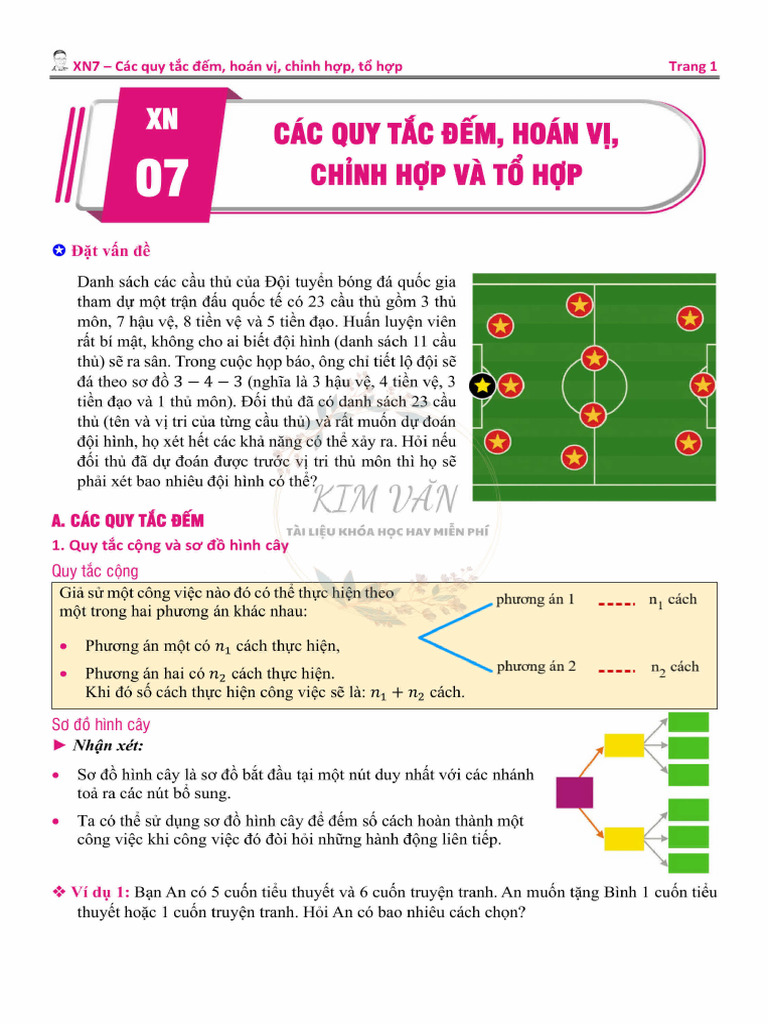 XN7 - Cac Quy Tac Dem, Hoan Vi, Chinh Hop, To Hop | PDF