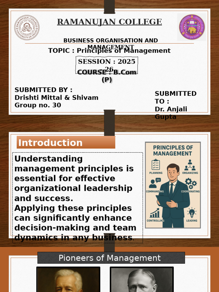 Principles of Management Overview | PDF | Employment | Leadership