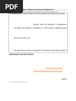ISA 800: Special Purpose Financial Audit | PDF | Audit | Going Concern