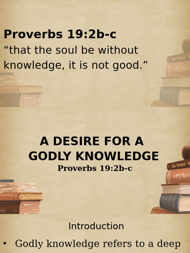Pursuing Godly Knowledge for Strength | PDF | Book Of Proverbs | Wisdom