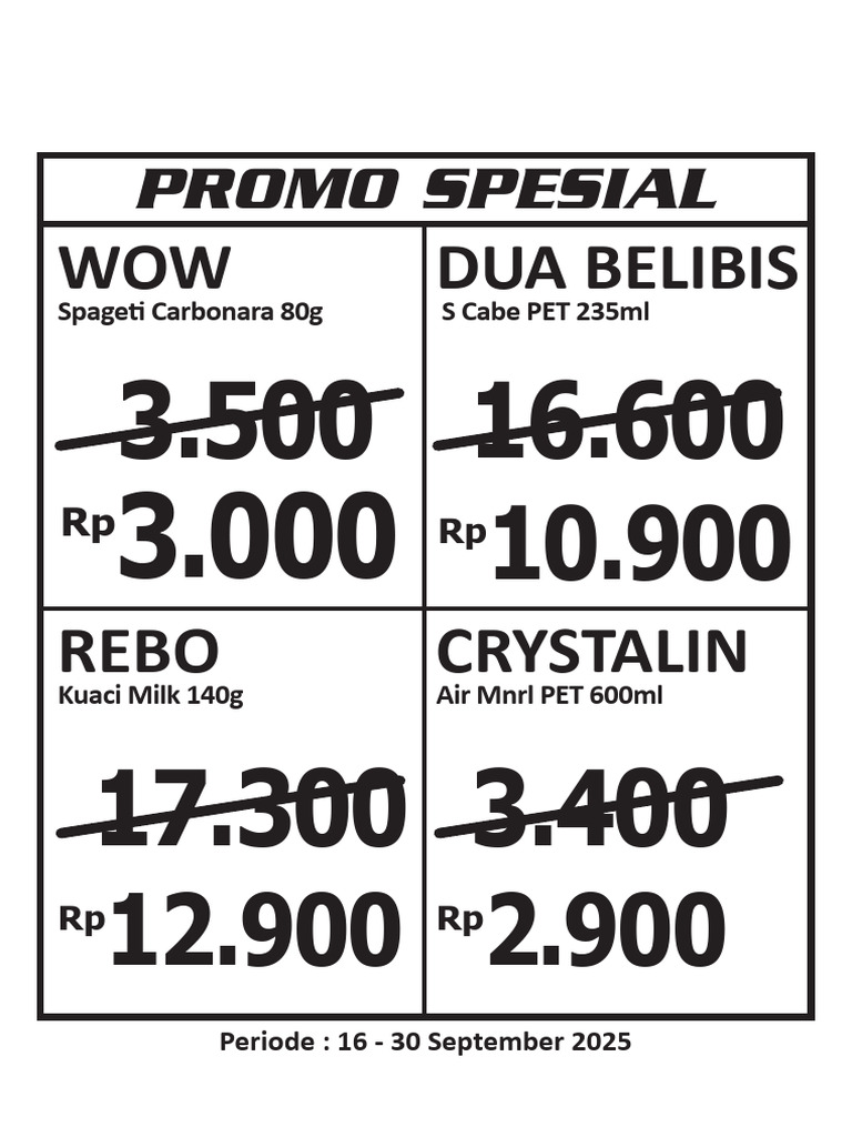 Promo September 2025: Special Offers | PDF