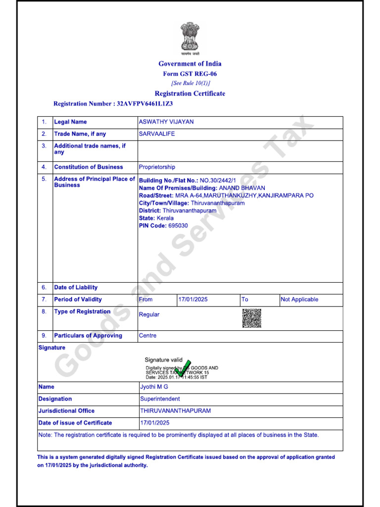 GST Certificate | PDF