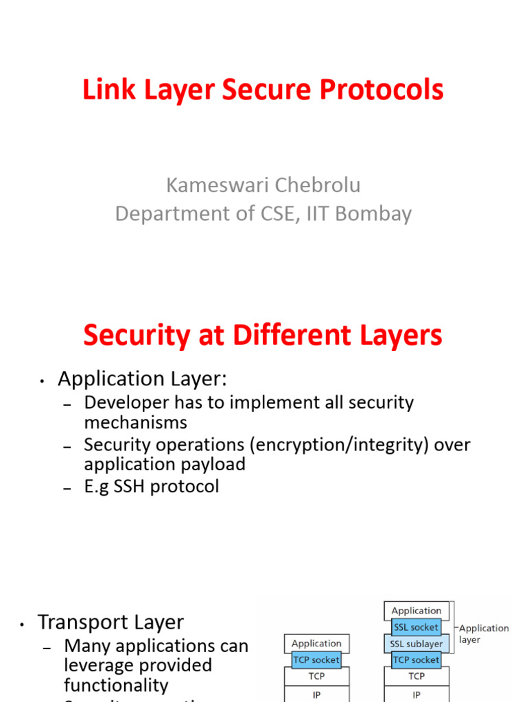 03 Secure Link Protocols | PDF | Radius | Security