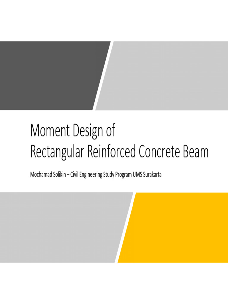5 Moment Design of Concrete Beam | PDF | Applied And Interdisciplinary ...