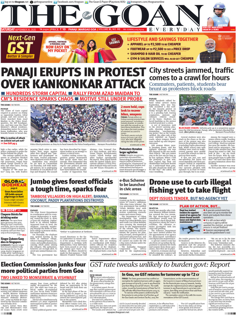 Goa Protests Demand Justice for Kankonkar | PDF
