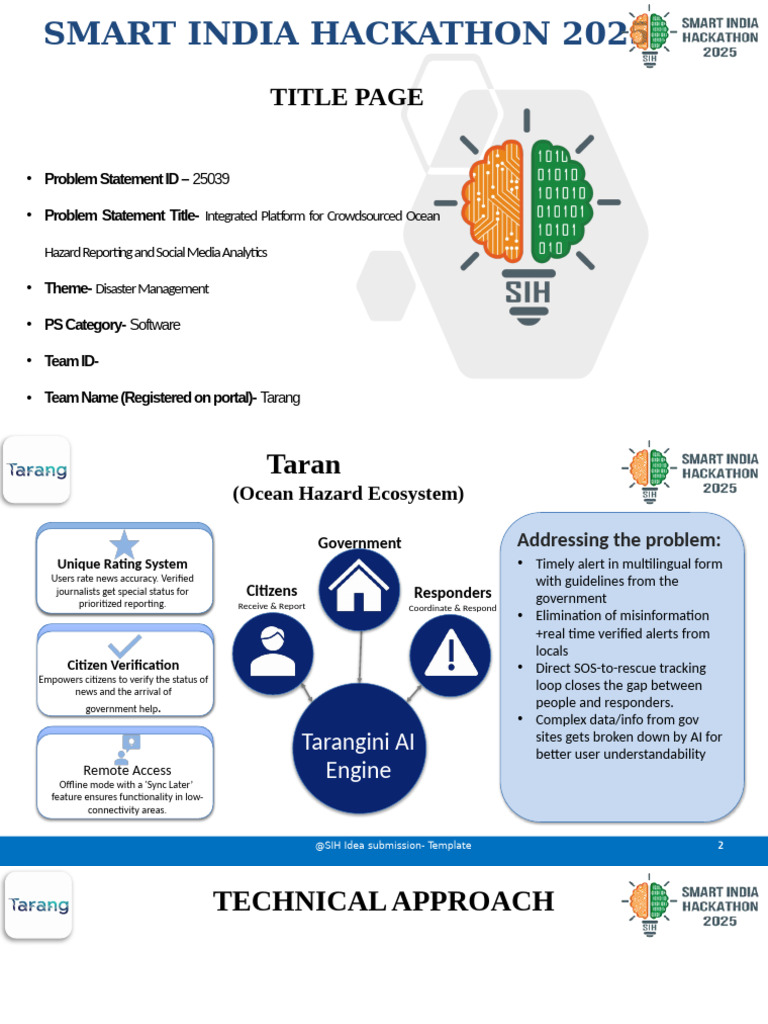 SIH2025 IDEA Presentation Format | PDF | Artificial Intelligence | Intelligence (AI) & Semantics