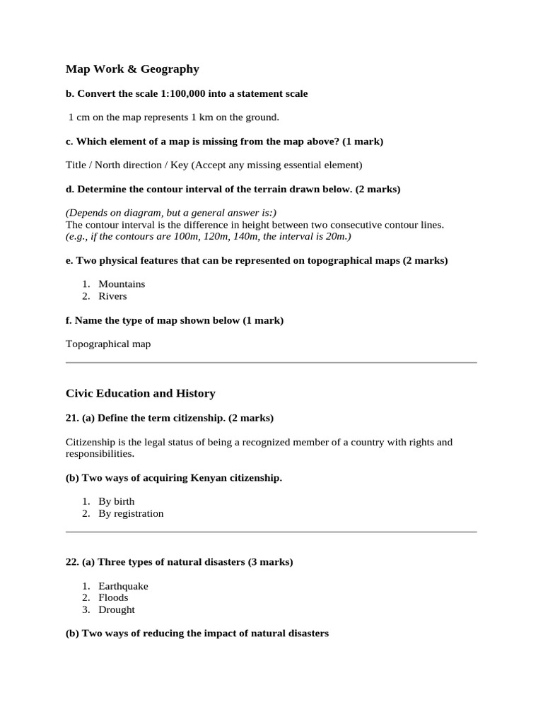 Map Reading and Citizenship Concepts | PDF | Homo | Human Evolution