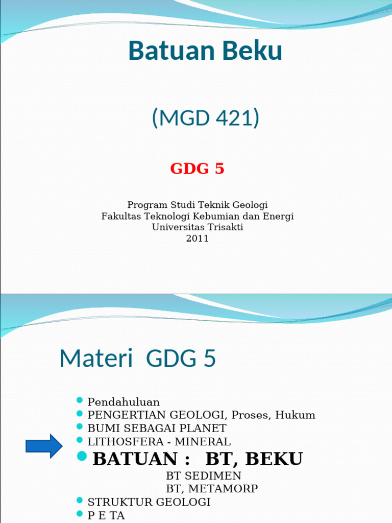 GDG 5 Batuan Beku | PDF