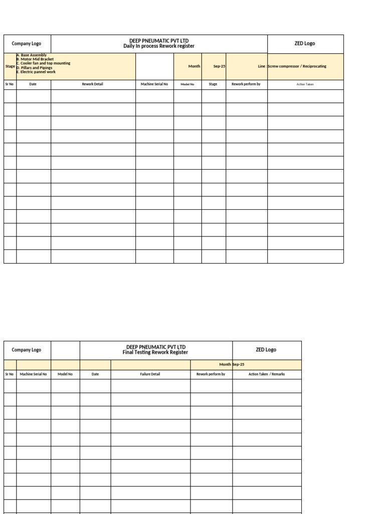 Daily Record Keeping Formats | PDF