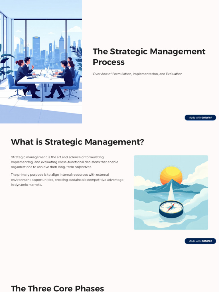 The Strategic Management Process | PDF | Strategic Management ...