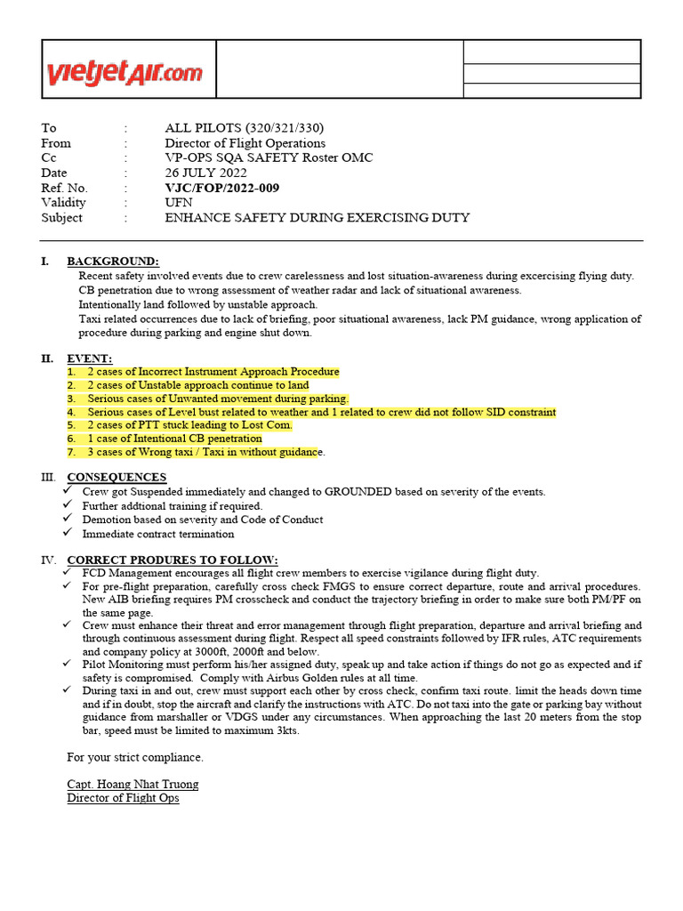 Enhance Safety During Exercising Duty | PDF | Instrument Flight Rules ...