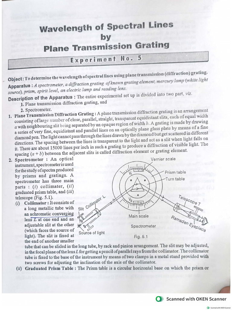 Plane Transmission Grating... | PDF