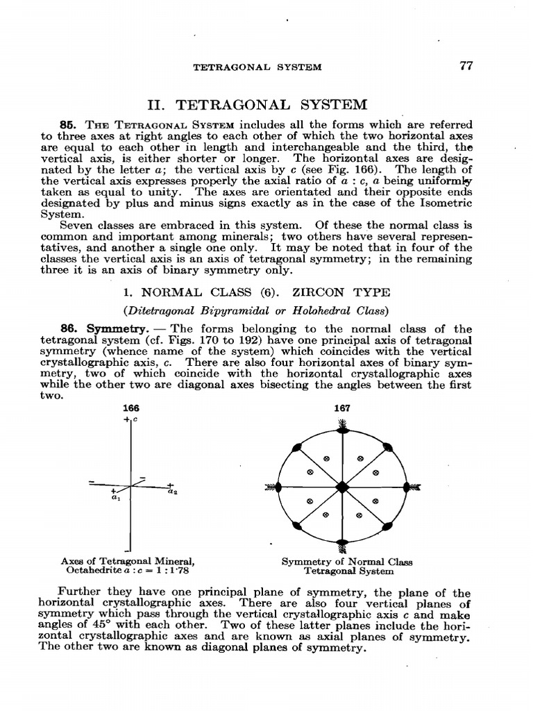 Tetragonal System | PDF | Tetrahedron | Cartesian Coordinate System
