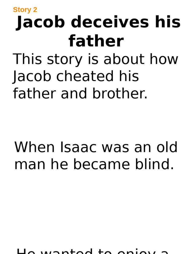 Jacob's Deception of Isaac and Esau | PDF